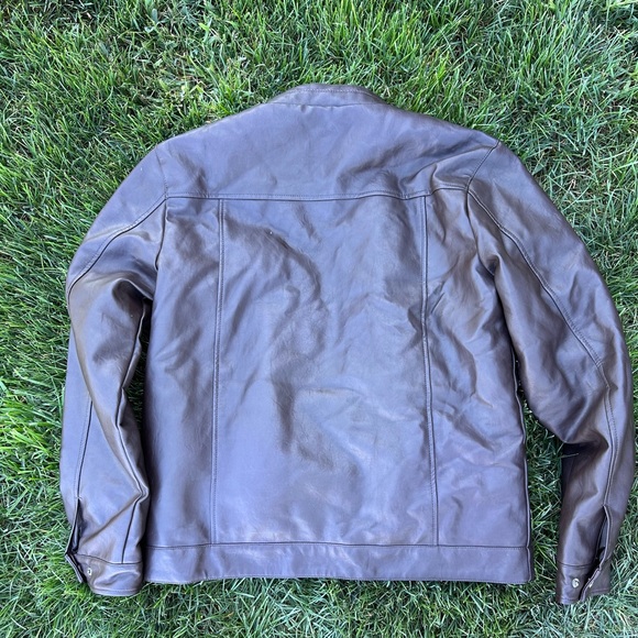 ac collection | Jackets & Coats | Mens Brown Leather Jacket | Poshmark